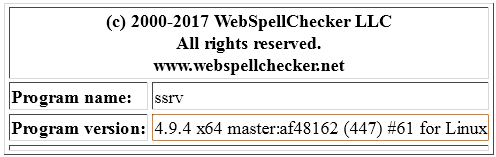 _include_verify_application_operability_version_4.9.4_linux - Includes - WebSpellChecker Docs